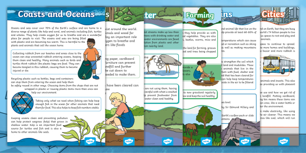 World Environments and How They Can Be Protected Poster Pack