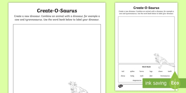 Create-O-Saurus Activity