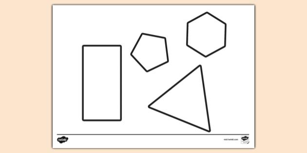FREE! - Basic Shapes Colouring Page | Colouring Sheets