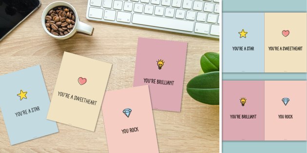 Minimalist Kindness Cards | Twinkl Party (teacher made)