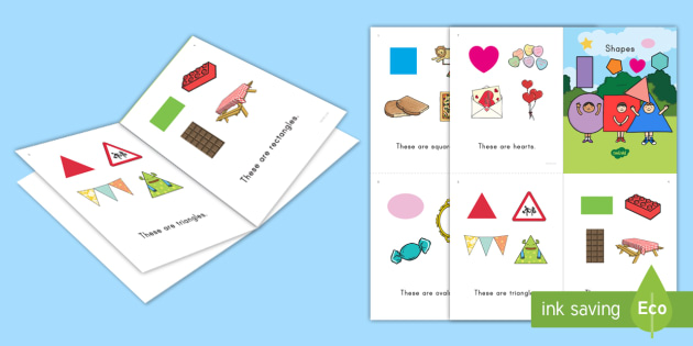 Shapes Early Emergent Reader - Shapes, Geometry, Square Recognition