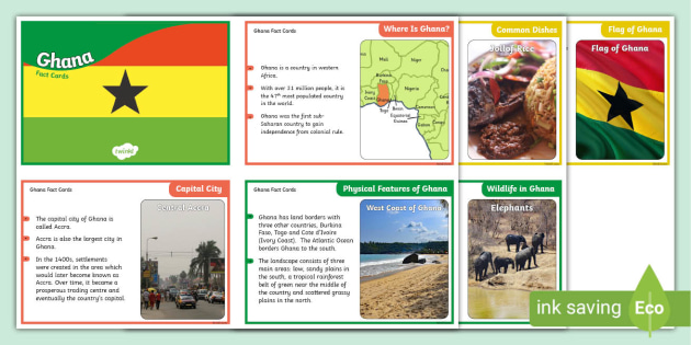 KS2 Ghana Fact Cards