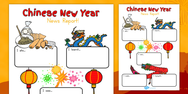 Chinese New Year Event Writing Report (teacher made)