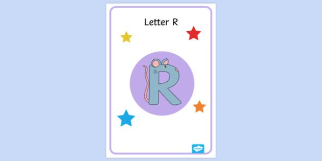 FREE! - Poster of Letter R | Display Poster Resource | Twinkl