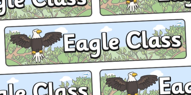 Eagle Themed Classroom Display Banner