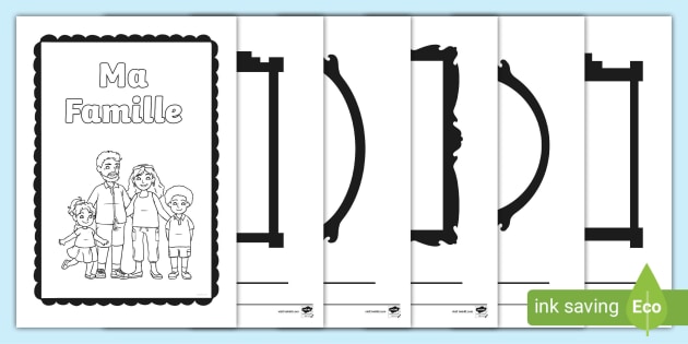 * NEW * Ma famille Book French (teacher made)