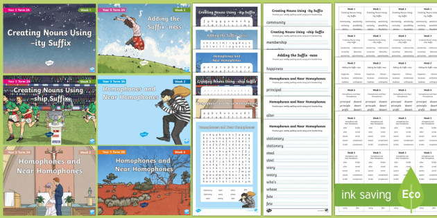 Year 5 Term 2A Bumper Spelling Pack - Spag, Gps, Lists, Spelling Test ...