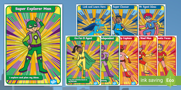 Superheroes Characteristics of Effective Learning Posters