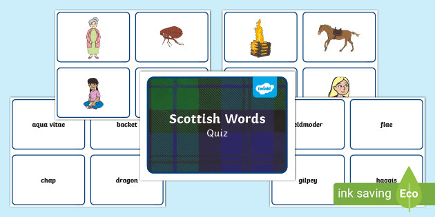 Burns Night Scottish Words Quiz