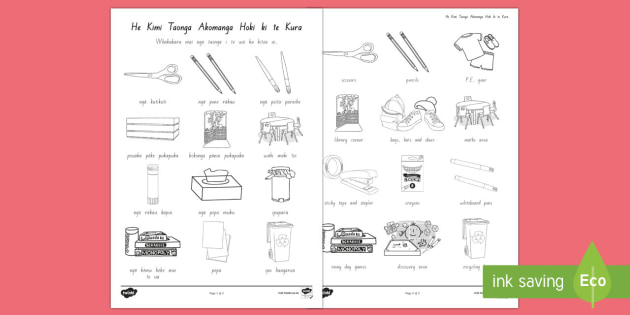 Back to School Classroom Treasure Hunt Activity Te Reo Māori