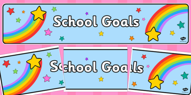 School Goals Display Banner