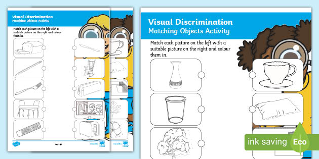 Visual Discrimination Matching Objects Activity Sheets