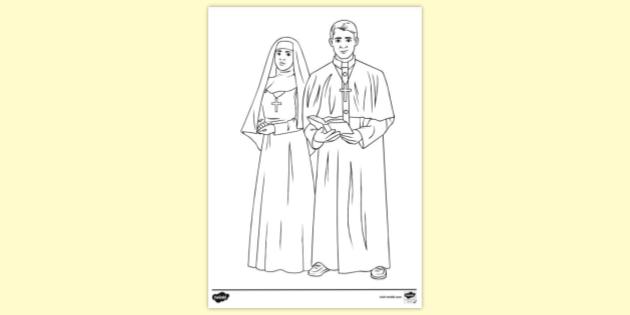 FREE! - Holy Orders Colouring Sheet | Colouring Sheets