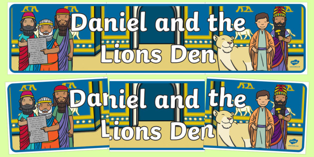 Daniel and the Lion's Den Banner