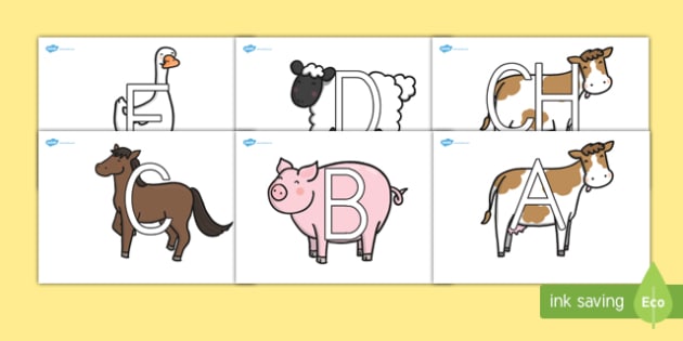 El abecedario en los animales de la granja Pack de exposición