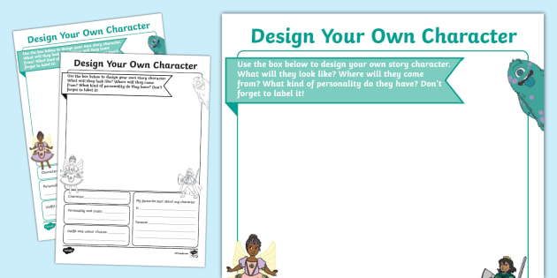 Create A Character Worksheet