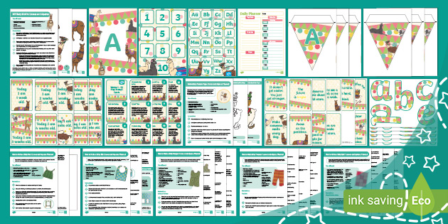 Llama and Alpaca Nursery Pack (teacher made)