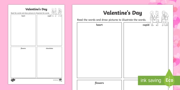 Valentine's Day Read and Draw Picture Activity