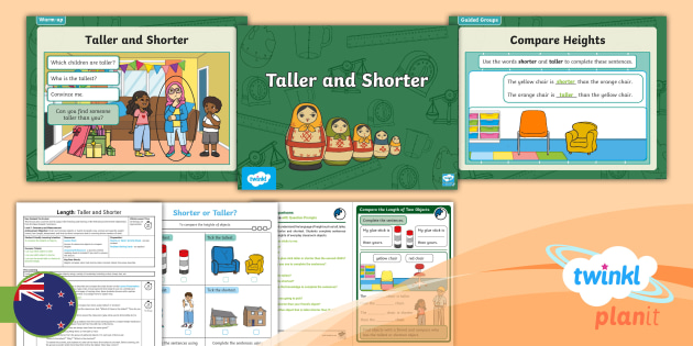 Level 1 Length: Compare the Length of Two Objects Lesson 1