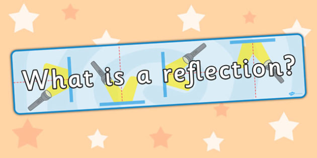 What Is a Reflection Display Banner (teacher made)