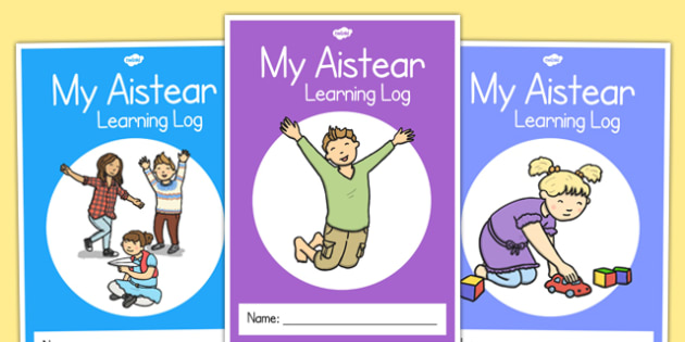 My Aistear Learning Log Cover (teacher made)