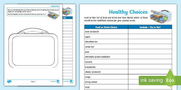 Healthy Choices (teacher made)