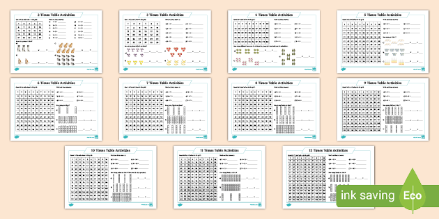 Times Tables Activity Pack (teacher made)