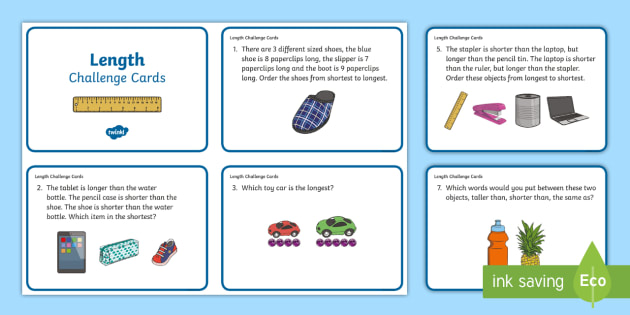 Length Challenge Cards (teacher made)