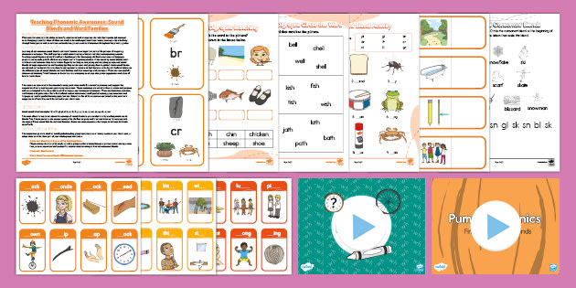 Primary Sound Blends and Word Families Activity PackPrimary Sound ...