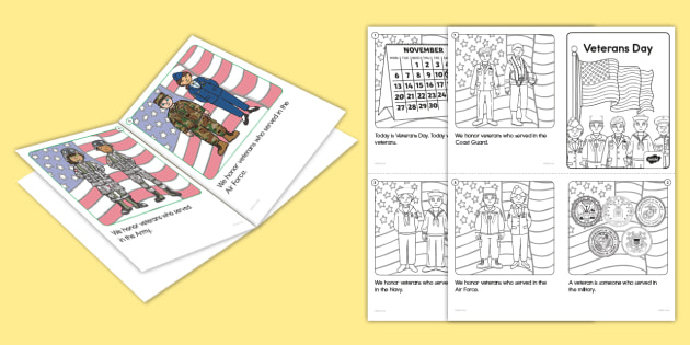 Veterans Day Emergent Reader | Twinkl (teacher made)