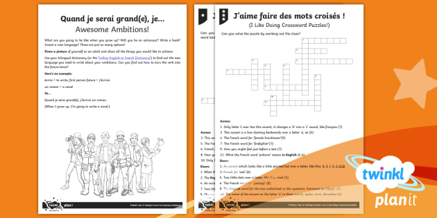 French: Getting to Know You Year 5 Home Learning Tasks