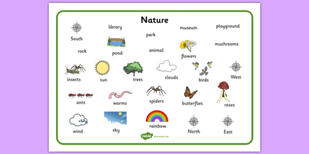 Nature Word Mat