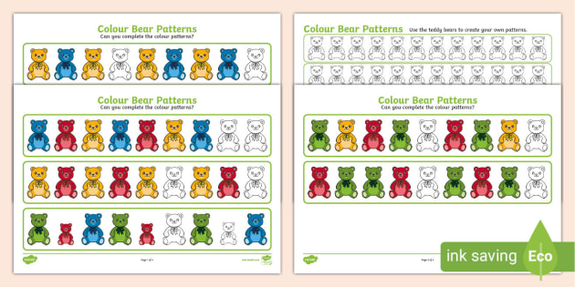 👉 KS1 Bear Pattern Cards