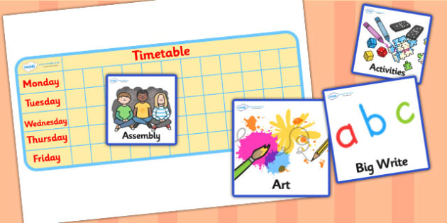 FREE! - Editable Mini KS1 Visual Timetable (teacher made)