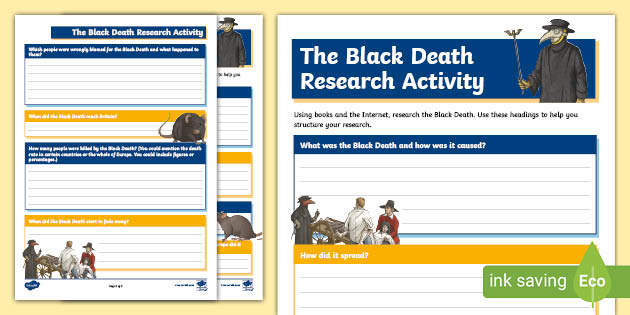 The Black Death Research Activity (teacher made)