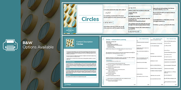 👉 Circles Resource Pack | Year 12 Maths | Beyond: Advanced