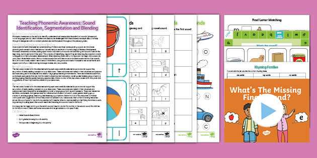 Primary Phonemic Awareness Activity Pack - Twinkl Canada