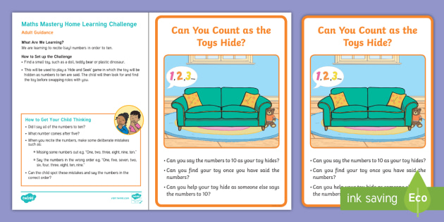 EYFS Maths Mastery Counting Home Learning Challenge: Toys Hide and Seek EYFS Maths Mastery Counting Home Learning Challenge: Toys Hide and Seek
