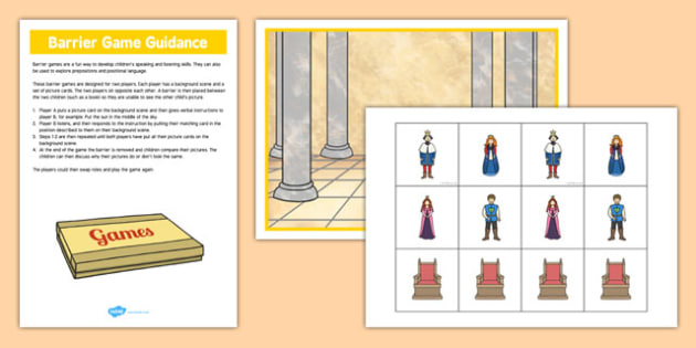 Royal Palace Barrier Game (teacher made)