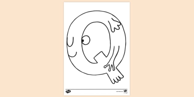 FREE! - Q Colouring Page | Colouring Sheets (teacher made)