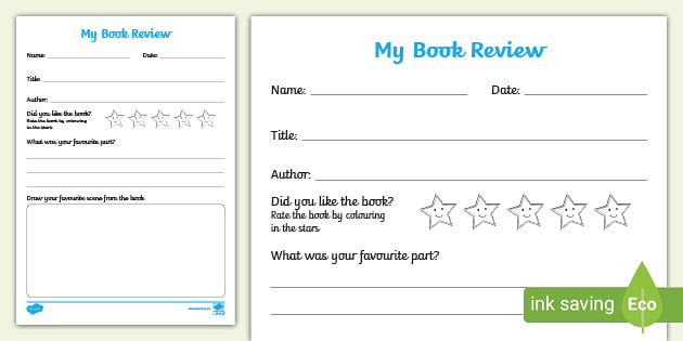 FREE! - Book Review Handwriting Lines (teacher made)