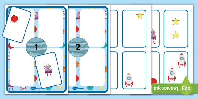 👉 Space-Themed Subitising Numbers 1 to 5 Activity