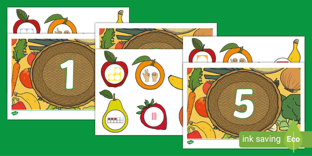 FREE! - Fruit Themed Representing Numbers to 10 Sorting Activity Worksheet