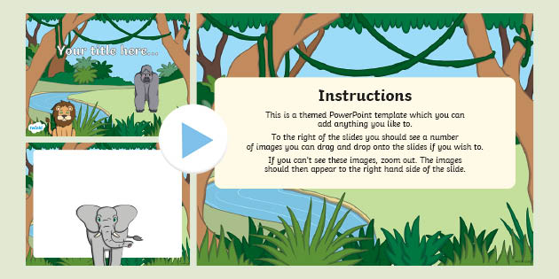 Editable Jungle PowerPoint | Geography Background PowerPoint