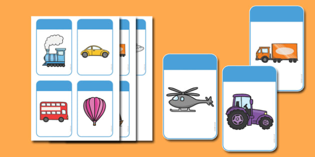 Transport Themed Colour Recognition Cards (teacher made)