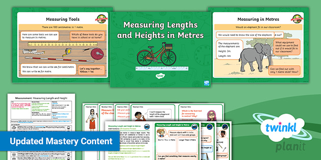 👉 Y2 Measure Length in Metres Planit Maths Lesson 4