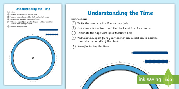 Understanding the Time Craft Activity (teacher made)