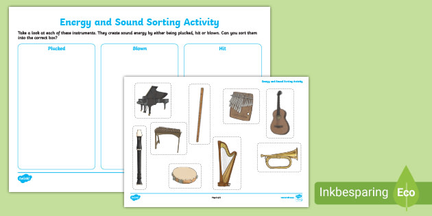Energy and Sound Sorting activity (teacher made)