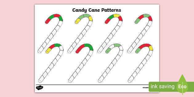 👉 Candy Cane Patterns Worksheet (teacher made)
