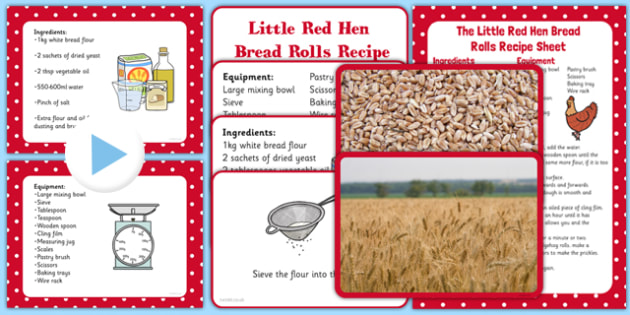 Little Red Hen Bread Rolls EYFS Resource Pack (teacher made)